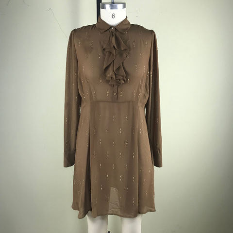 Ladies dress 100% polyester with hot fix, polyester dress - Buy China ...