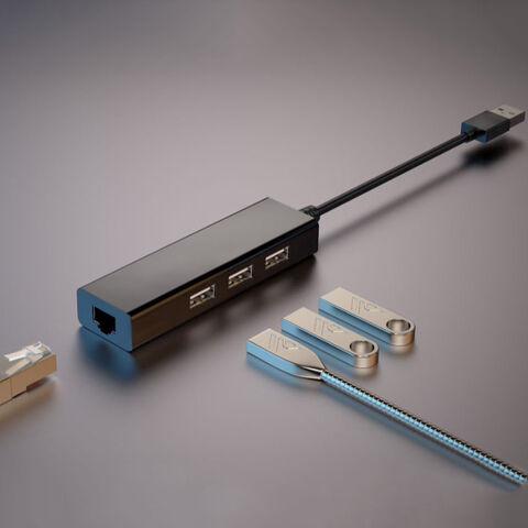 Bulk Buy China Wholesale Usb 2.0 To Usb Hub, Rj45 Lan Adapter Switch 10 ...