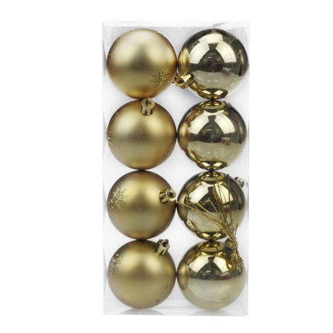 Buy Wholesale China 6cm Ball In Pvc Box,shiny/matt,gold Color,8pcs/pvc ...