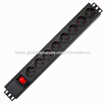 China EU 8 ways rack pdu power distribution unit on Global Sources,rack ...