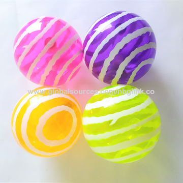 China3.9INCH TPU LED light up high bounce colorful ball set flashing ...
