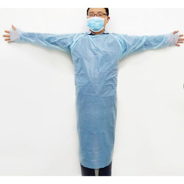 Buy Wholesale China Disposable Surgical Gown Ammi Level 3 Splash Resistant Cpe With Thumb Loop ...