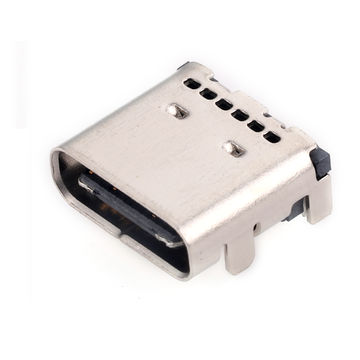 SMT 24PIN USB C connectors Female Mid-mount Dual-Row SMT Receptacle ...