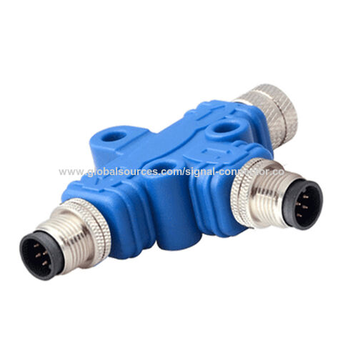 Buy Wholesale China M12 A Coding 4 Pin T Splitter Female To Male ...