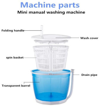 Mini handheld manual Washing Machine Without Electricity, Washing ...