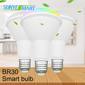 Br30 9w Wifi Rgbw Smart Home System Dimmable Led Light Bulb With ...