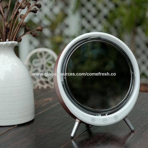 Comefresh LED lighted 5X Makeup Mirrors Fan Adjustable Light 360 ...