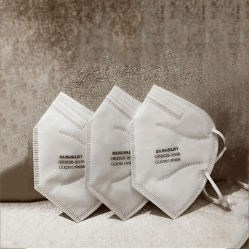 Kn95 Ffp2 White Color Disposable Mask With English Packing - Explore ...