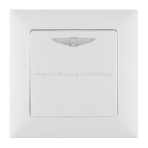 Eu One-gang Switch With Light, Iso 9000/ccc/ce/saso-certified - Buy ...