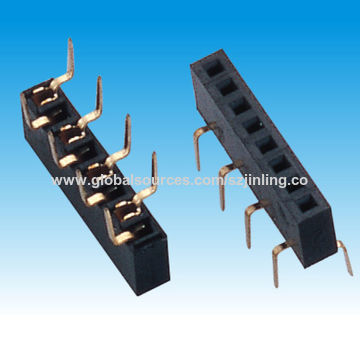 2.0mm Height 4.3 Dual Row Female Header Connector Bottom Entry Straddle ...