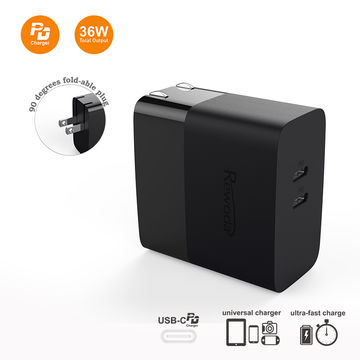 Buy Wholesale China 36w Dual Pd Charger With Foldable Plug,2-port Power ...
