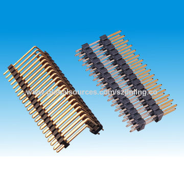 Buy Wholesale China 2.54mm Right Angle Double Row Pin Header Connector Pcb Board Spacer & Pin ...