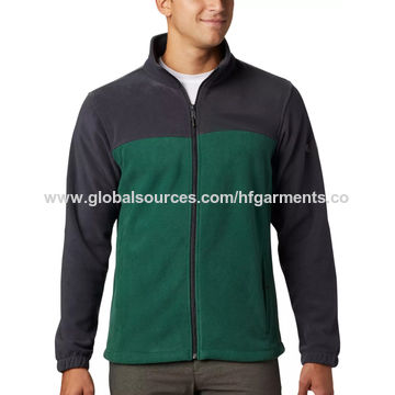 Fashion design custom logo fleece jacket for men contrast color, custom ...