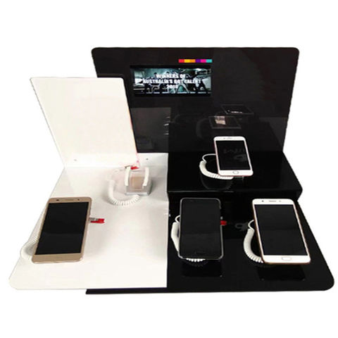 New Design Desktop L Shaped Mobile Phone Display Stand with Graphic ...