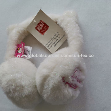 ChinaEmbroidery faux fur kids funny ear muff warm in winter on Global ...