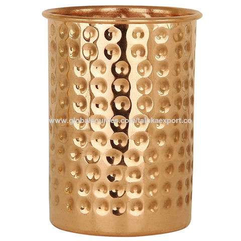 Buy Wholesale India Indian Manufacturer Hammer Drink Ware Copper Glass ...