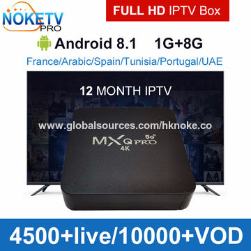 Buy Wholesale China Noketv Pro Mxq Pro Tv Box, French Iptv, Arabic Tv Iptv Subscription ...