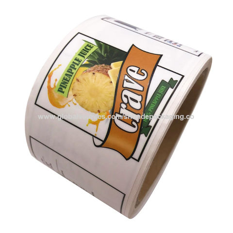 Buy Wholesale China Customized Waterproof Vinyl Bottle Label Self ...