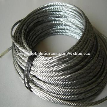 China AISI 304 AISI 316 Stainless Steel Wire Rope on Global Sources,316 ...