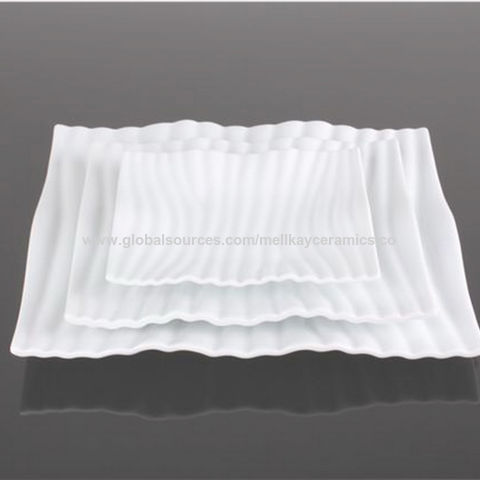 Buy Wholesale China Supper White Durable Porcelain Dinner Plate With ...