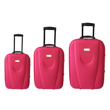 China Foam EVA trolley case set,210D fully lined, with side lock on ...