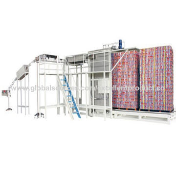 Canned food production line empty tin can depalletizer for discharging ...