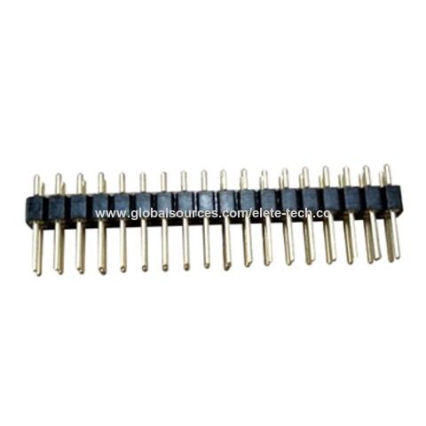 IC socket 2.54mm pitch, with round pin header, tin & gold plated ...