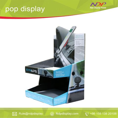 China PDQ Corrugated Cardboard PDQ Counter Top Display Standing for Car ...