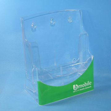 China Tabletop Clear Trifold Acrylic Brochure Holder Wall Mounted ...