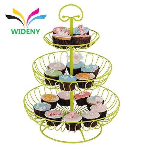 Buy Wholesale China 3 Tier Cupcake Stand Cake Decorative Metal Steel ...