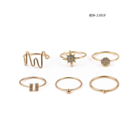 China Wholesale New Design Fashion Rings Composed of Various Style ...