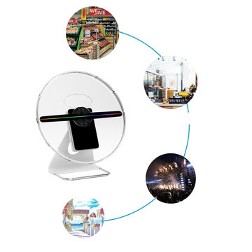 Buy Wholesale China 30cm 3d Hologram Fan Advertising Machine, With Cover, Built-in Battery ...