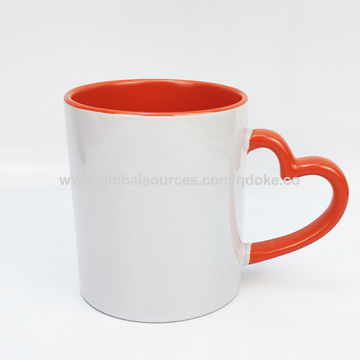 Buy Wholesale China 11oz Ceramic Sublimation White Mug Inner Rim Color ...