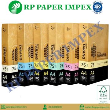 Buy Wholesale India A4 75 Gsm Coloured Copy Paper, High Brightness ...
