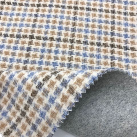 Buy Wholesale China Double Faced Checked Plaid Tweed Coat Wool Fabric ...