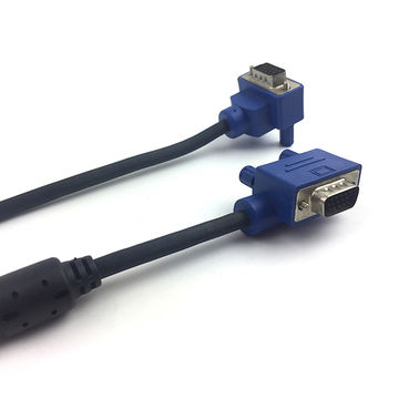 Customizable elbow VGA cable laptop monitor TV projector connection ...