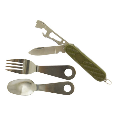 Buy Wholesale Hong Kong SAR 3 pcs Multi-functional Military Utensil Set ...