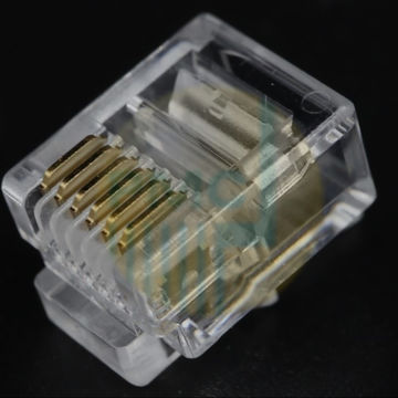 Buy Wholesale Taiwan Modular Plug Rj11/ Rj12 Ethernet Round Cable Type 6p6c 13.34l Gold Plating ...