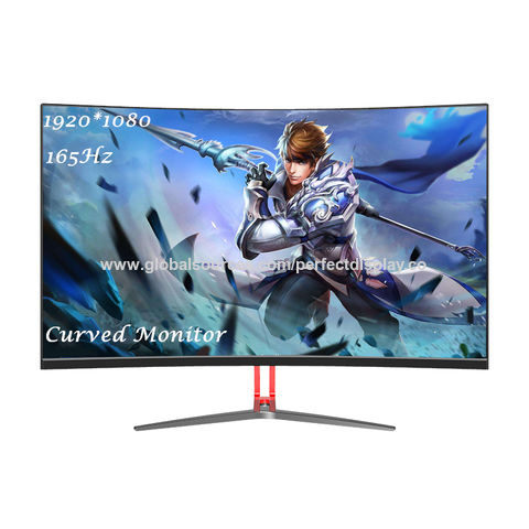 27" FHD 165Hz Curved Gaming Monitor, 3-sided Bezelless LED Gaming ...