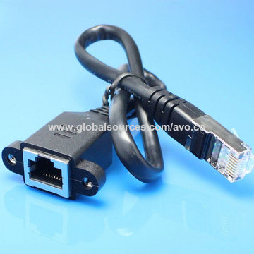 Buy Wholesale China Rj45 Female Shield With Screws To Rj45 Male Cable ...
