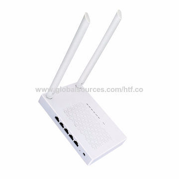 China Hot sell 2.4G 300Mbps 1WAN+4LAN RJ45 port wireless wifi router ...