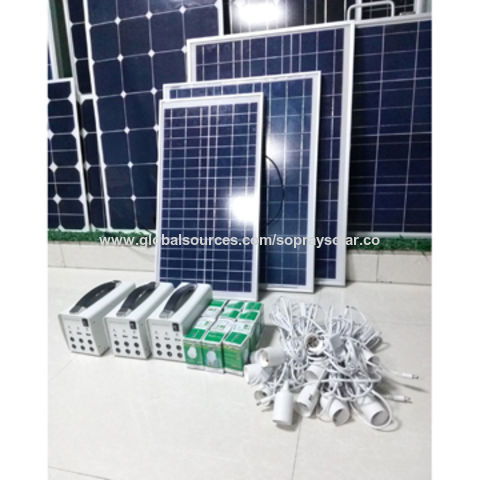 Buy Wholesale China Dc 12v 30w Solar Lithium Battery System With Led ...