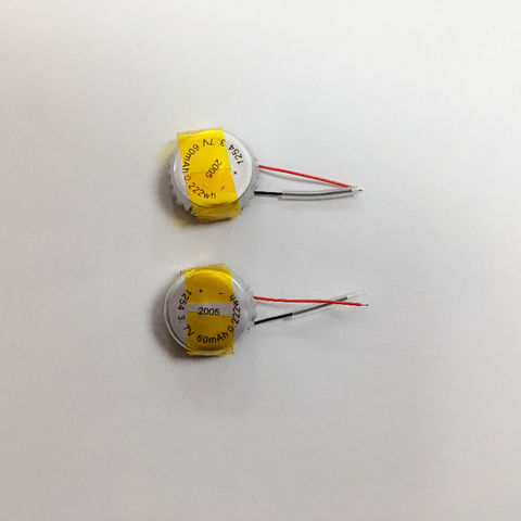 Buy Wholesale China Button Rechargeable 3.7v/60mah 1254 Lipo Battery ...