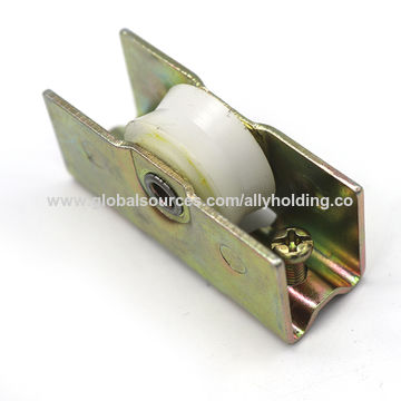 China Iron zinc color plated POM roller sliding door UPVC single roller ...