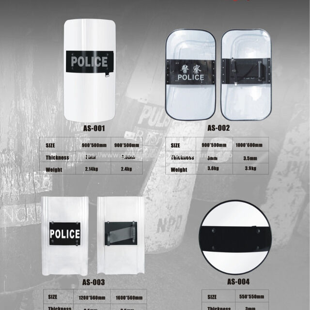 Buy Wholesale China Rectangular Anti Riot Shield with Baton Holders ...