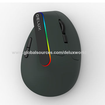Delux M618c 2.4g Wireless Ergonomics Design Vertical Office Mouse With ...
