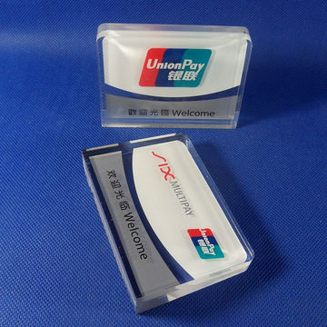 China Customized Acrylic Bank Sign Holder Plexiglass Sign Display for ...