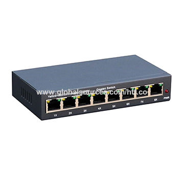 China 8 Port 10/100/1000M Managed network Ethernet Switch with metal ...