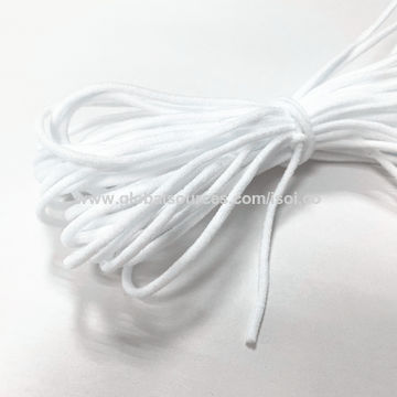 Polyester ear loop elastic band elastic loop round 2.5-2.8mm,flat 5mm ...