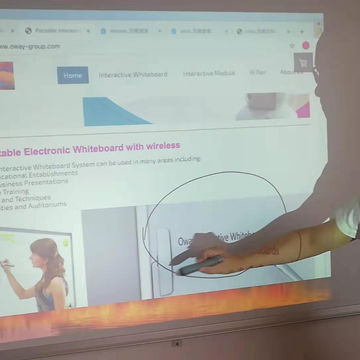 150" Portable interactive whiteboard device wireless for class and office, whiteboard device ...